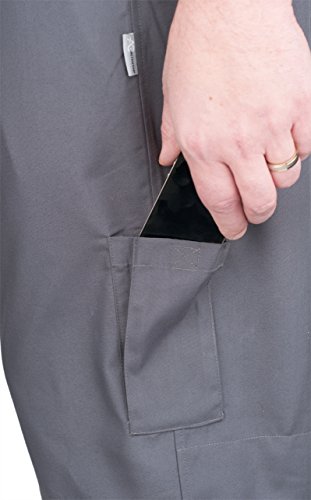 KNG Mens Vented Active Chef Pant, Black, L