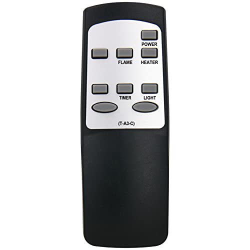 GENGQIANSI Replacement for Twin Star CLASSICFLAME Electric Fireplace Heater Remote Control 34HFU601GRA 34HF617GRG 34HF611ARA 34HF611ARA