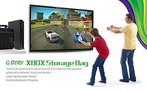G-STORY Carrying Case for Xbox Series X S, Xbox Series X Carrying Case Travel, Travel Bag for Xbox Console, Controllers and Gaming Accessories, Included Silicone Cover Skin Protector