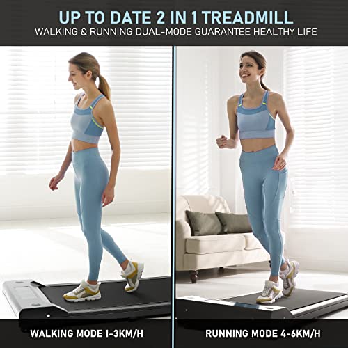 Gallelife Walking Pad, Under Desk Treadmill, 2 in 1 Walkstation Walking Pad Treadmill Portable Desk Treadmill Installation Free with Remote Control Walking and Jogging Machine for Home/Office