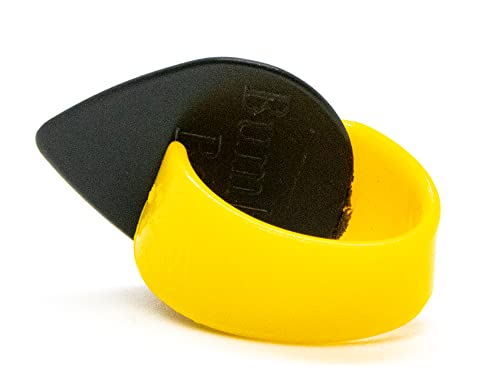 Fred Kelly Picks D5J-L-3 Delrin Bumblebee Jazz Light Guitar Pick (Pack of 3), Black/Yellow, 0.50 mm