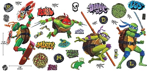 RoomMates Teenage Mutant Ninja Turtles Mutant Mayhem Characters Peel and Stick Wall Decals