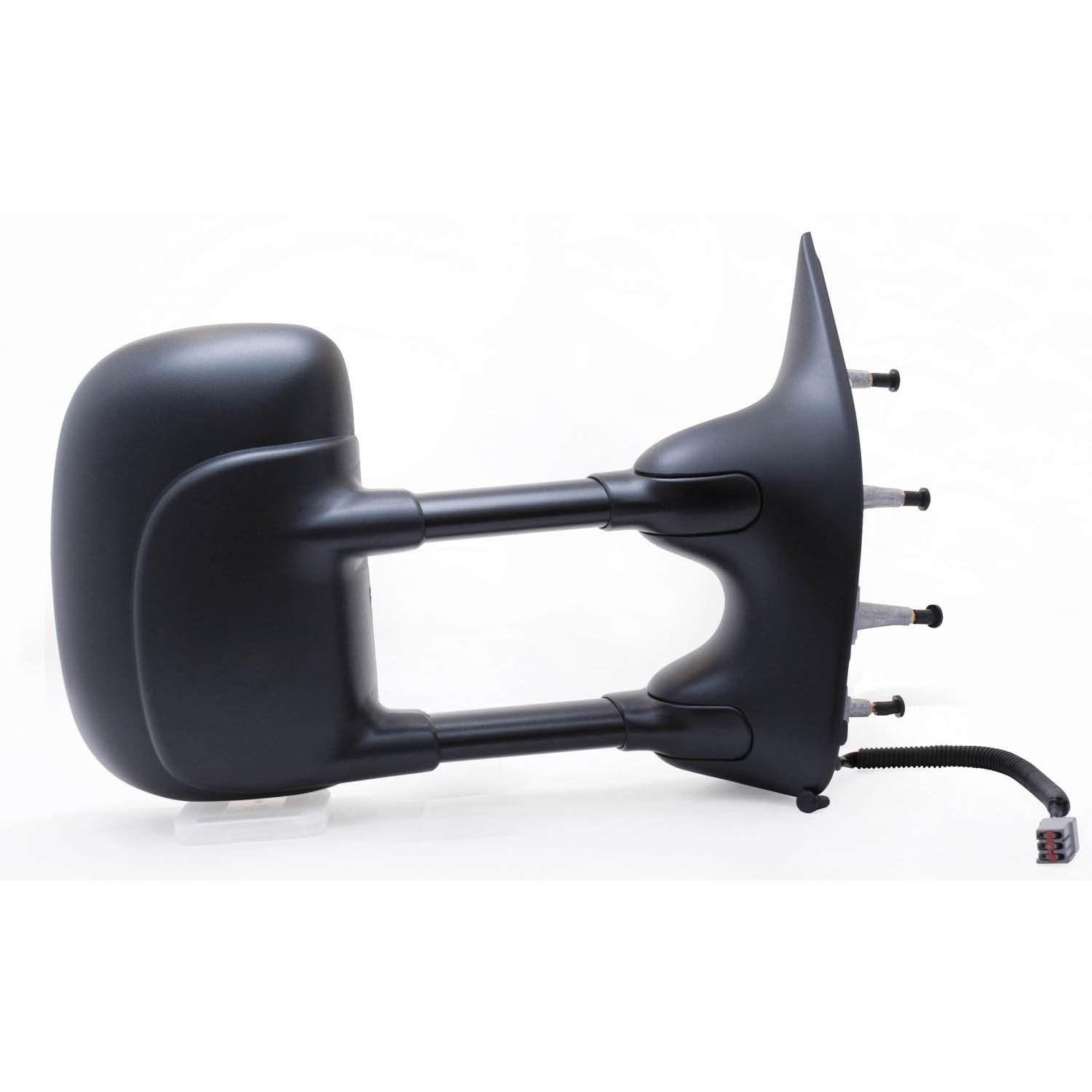 Fit System Passenger Side Towing Mirror for Ford Econoline Van, textured black, extendable, foldaway, Power