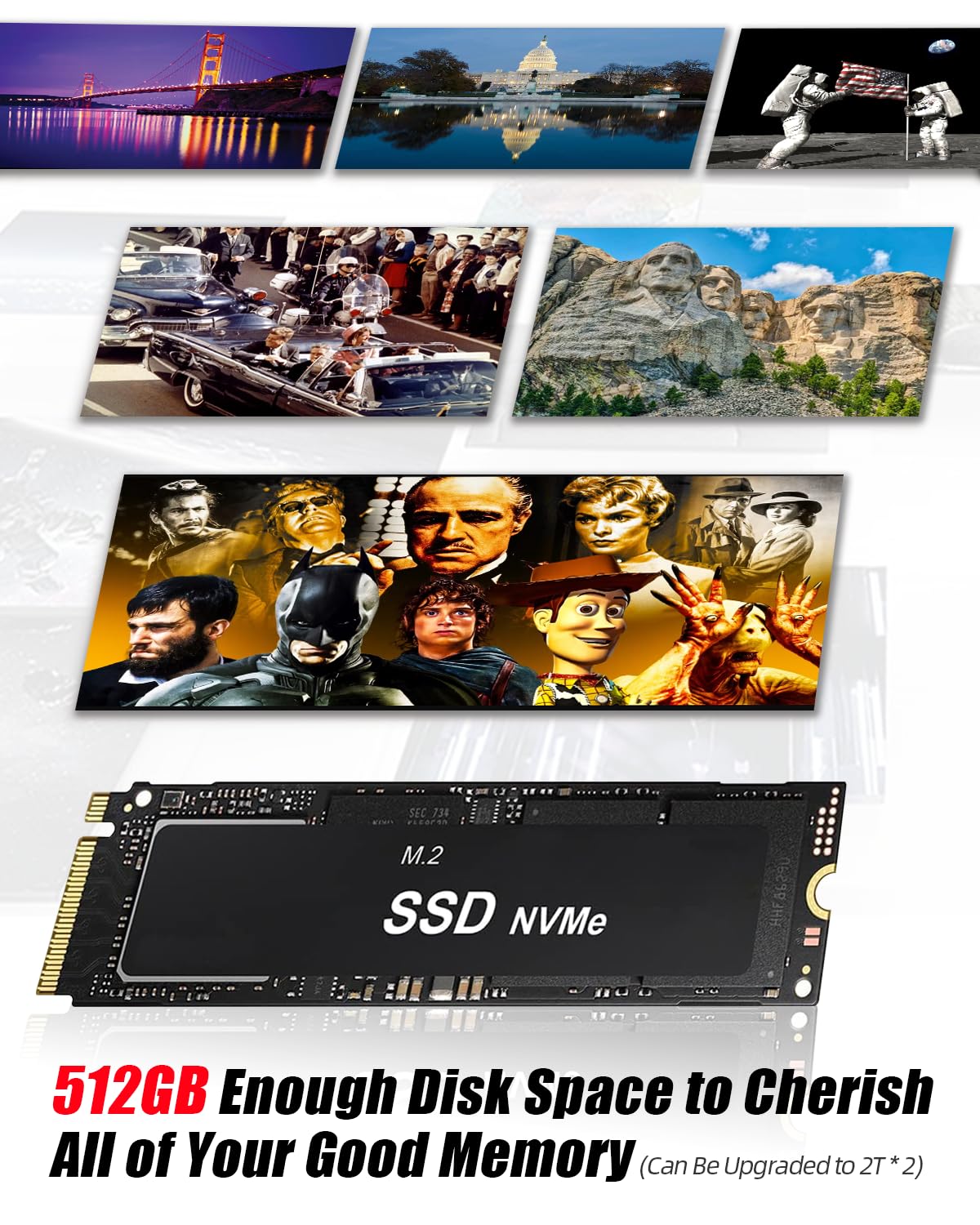 GenMachine Mini PC AMD Ryzen™ 7 5700U (Up to 4.3GHz), Barebone, Use as Home Theater, Workstation, Server,Home Automation, Surveillance and Security System