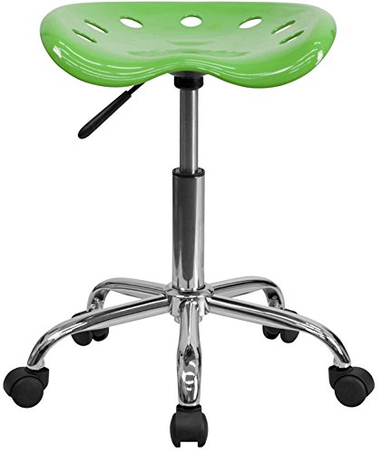 Flash Furniture Taylor Vibrant Spicy Lime Tractor Seat and Chrome Stool