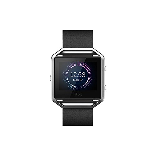 Fitbit Blaze Accessory Band, Leather, Black, Small