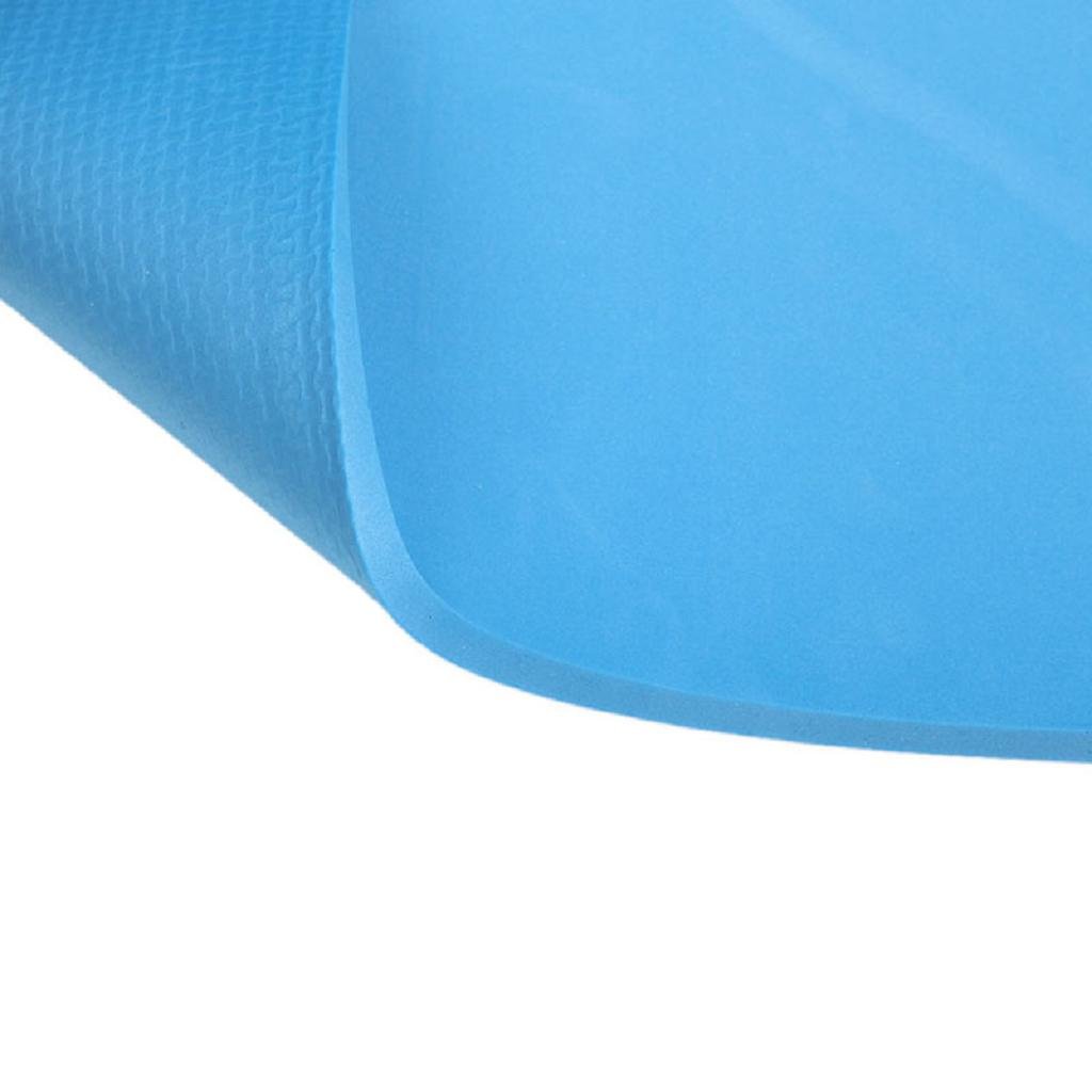 Forgun Durable 4mm Thickness Yoga Mat Non-Slip Exercise Pad Health Lose Weight Fitness (Blue)