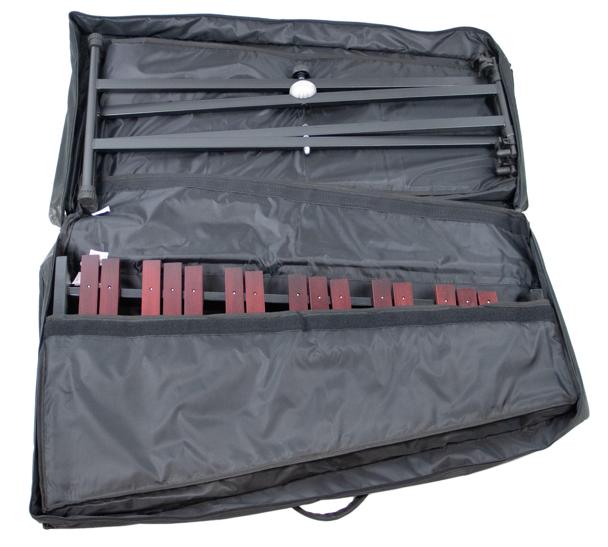 Gearlux 37-Key Wooden Xylophone with Mallets, Adjustable Stand, and Gig Bag