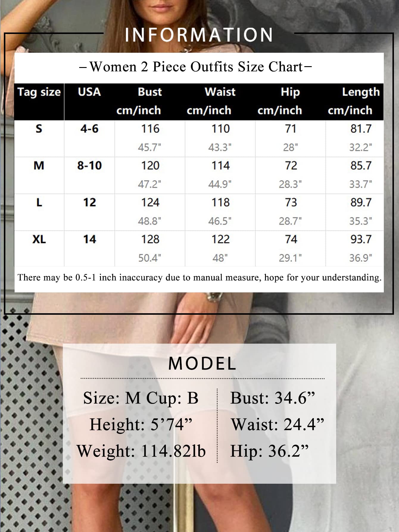 Glamaker Women 2 Piece Outfit sets Casual Oversized T-Shirt Tops Biker Shorts Workout Sport s Tracksuit Khaki Large