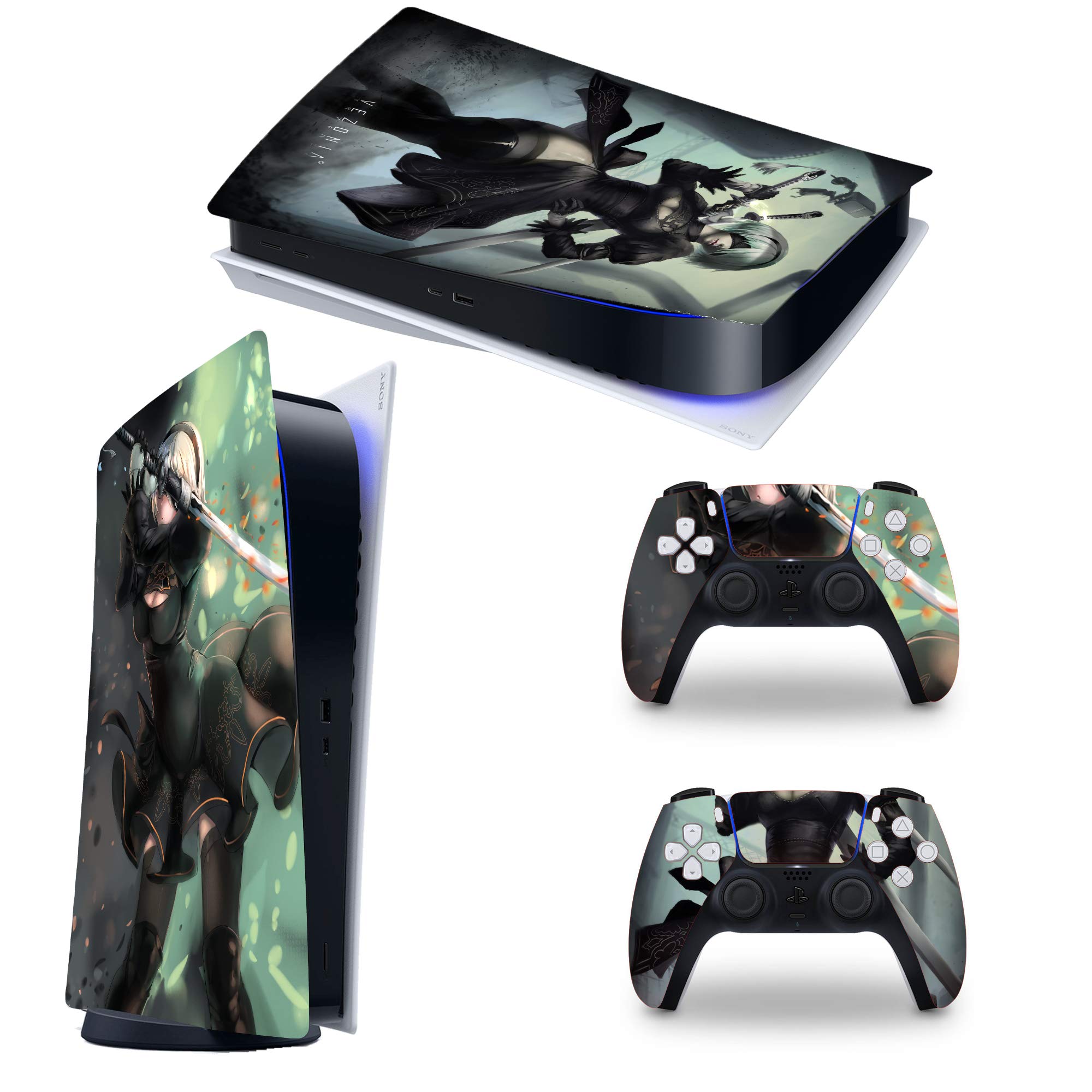 Game 16+ Girl PS5 Digital Edition Console and Controller Skin Set - Playstation 5 Digital Edition Vinyl