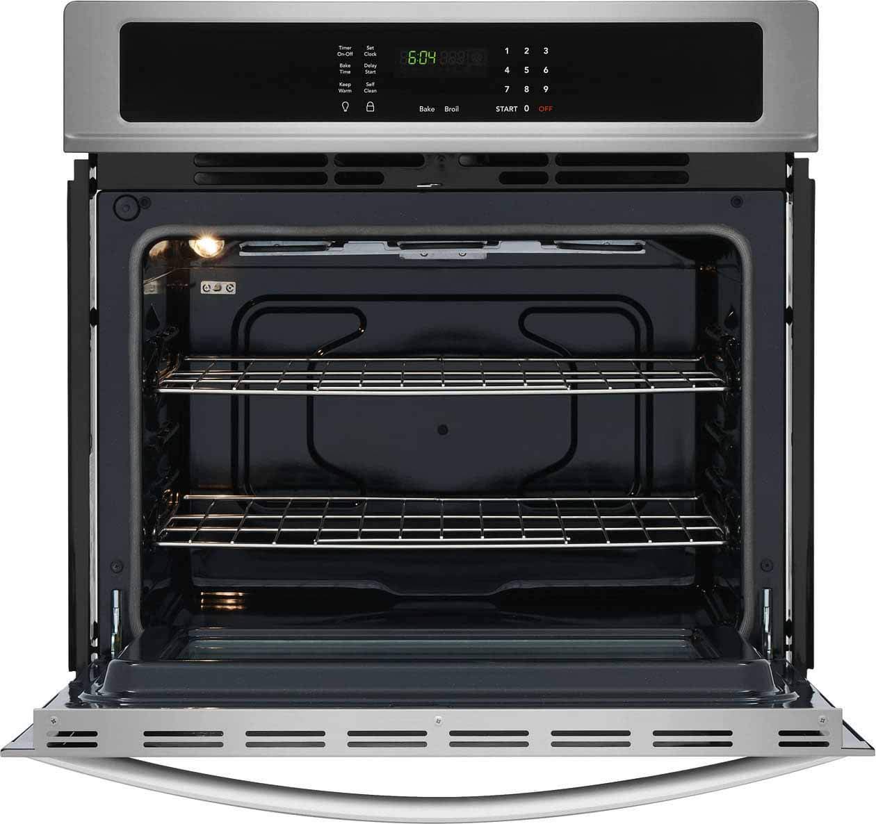 Frigidaire FFEW2726TS 27 Inch 3.8 cu. ft. Total Capacity Electric Single Wall Oven with 2 Oven Racks, Sabbath Mode, ADA Compliant, in Stainless Steel