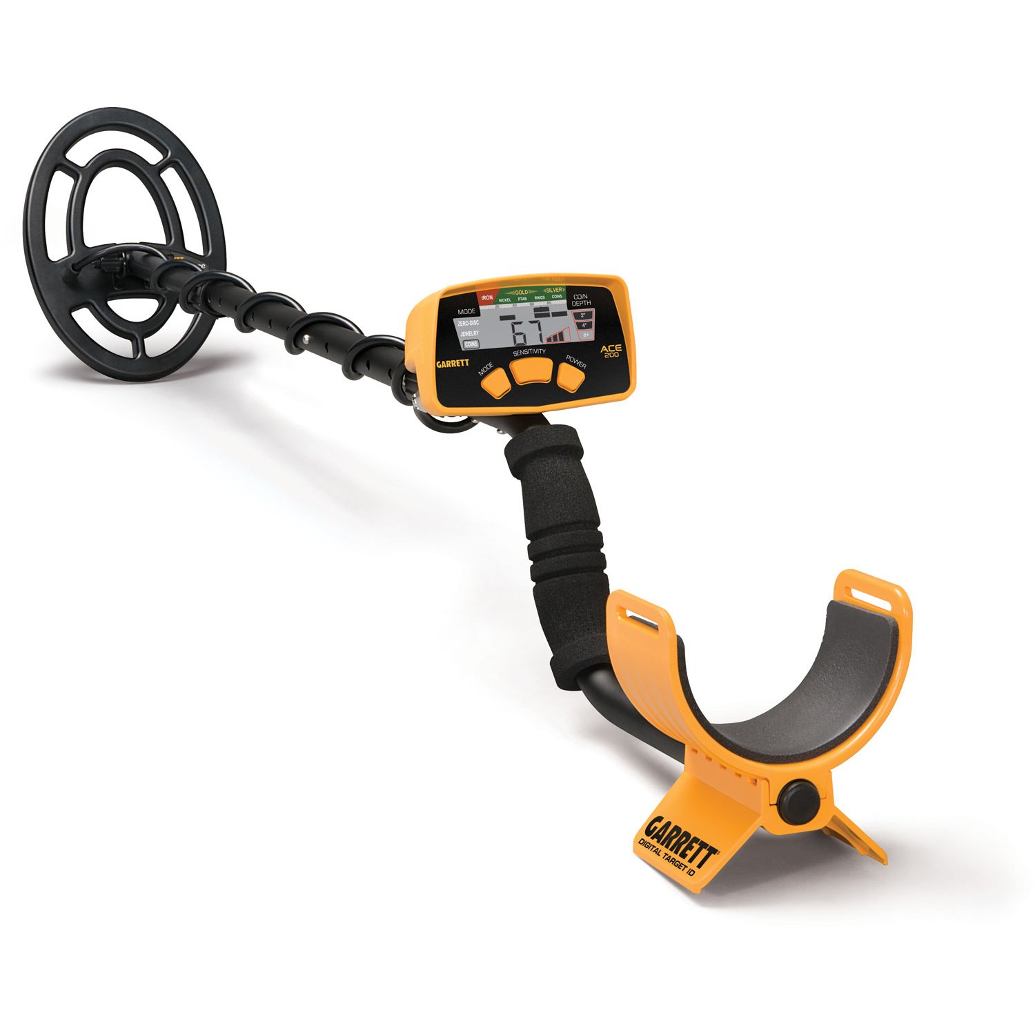 Garrett ACE 200 Metal Detector with Waterproof Search Coil and Pro-Pointer II