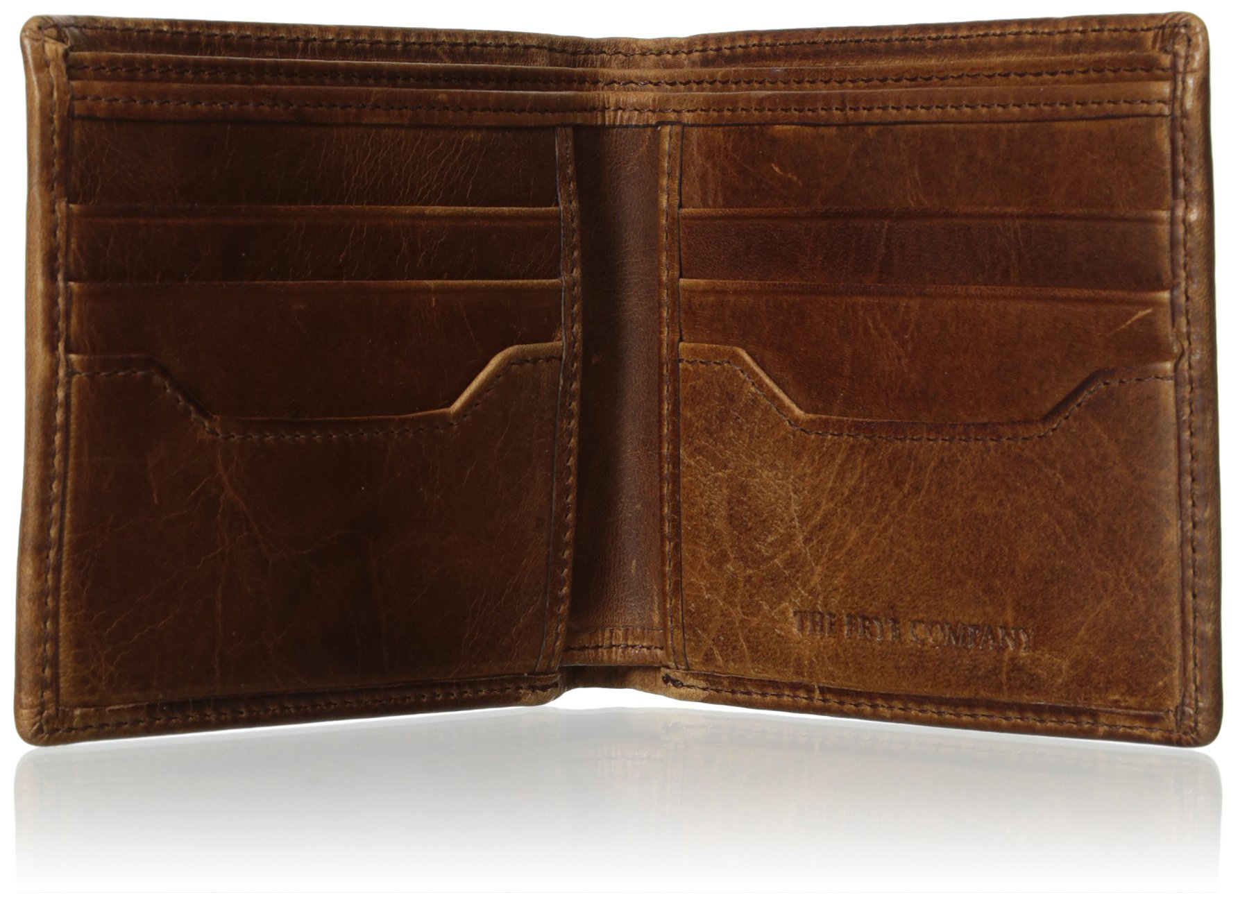 FRYE Men's Leather Logan Antique Pull Up Billfold, Cognac, One Size