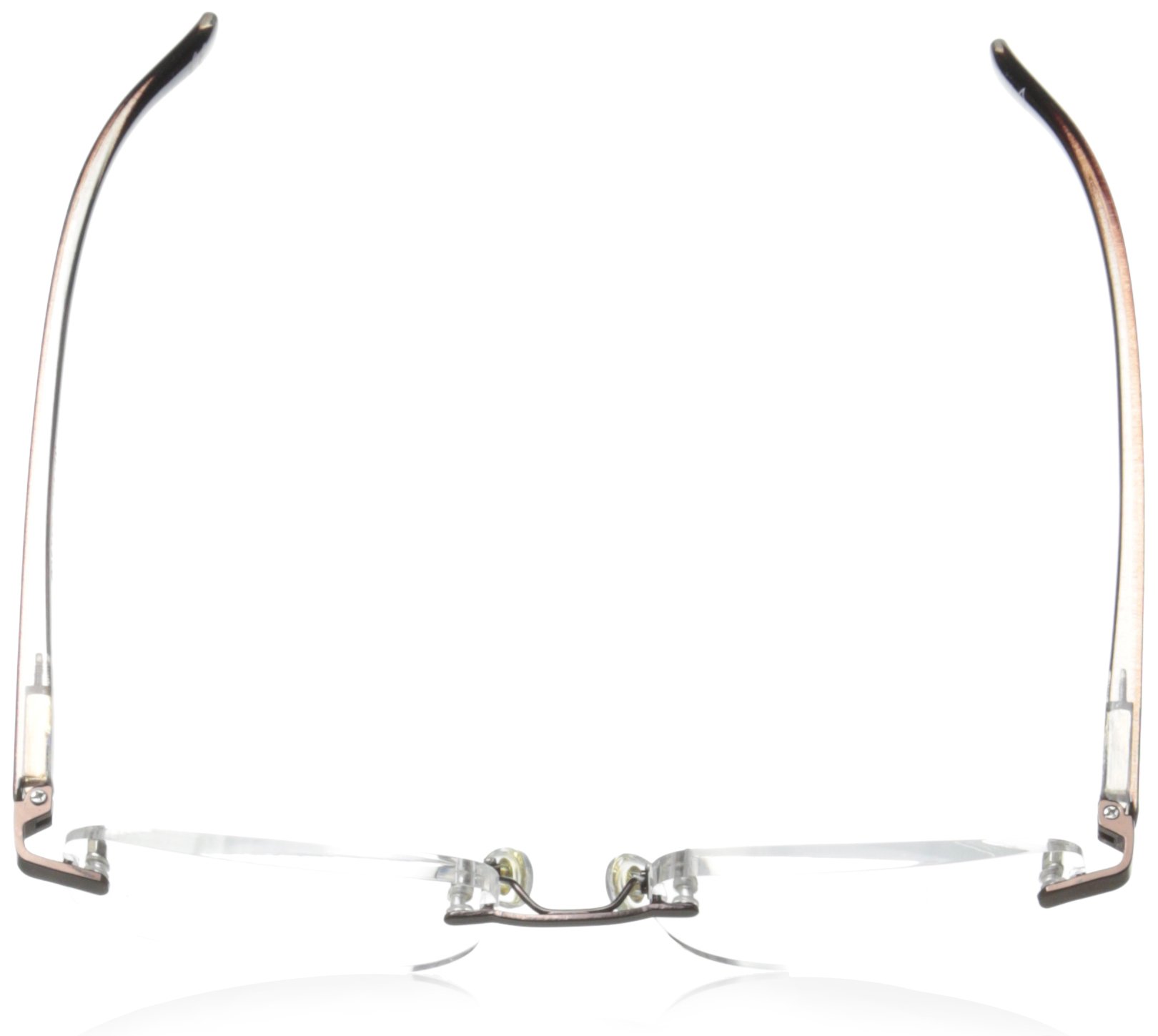 Foster Grant Rick Reading Glasses, Brown/Transparent, 59 mm