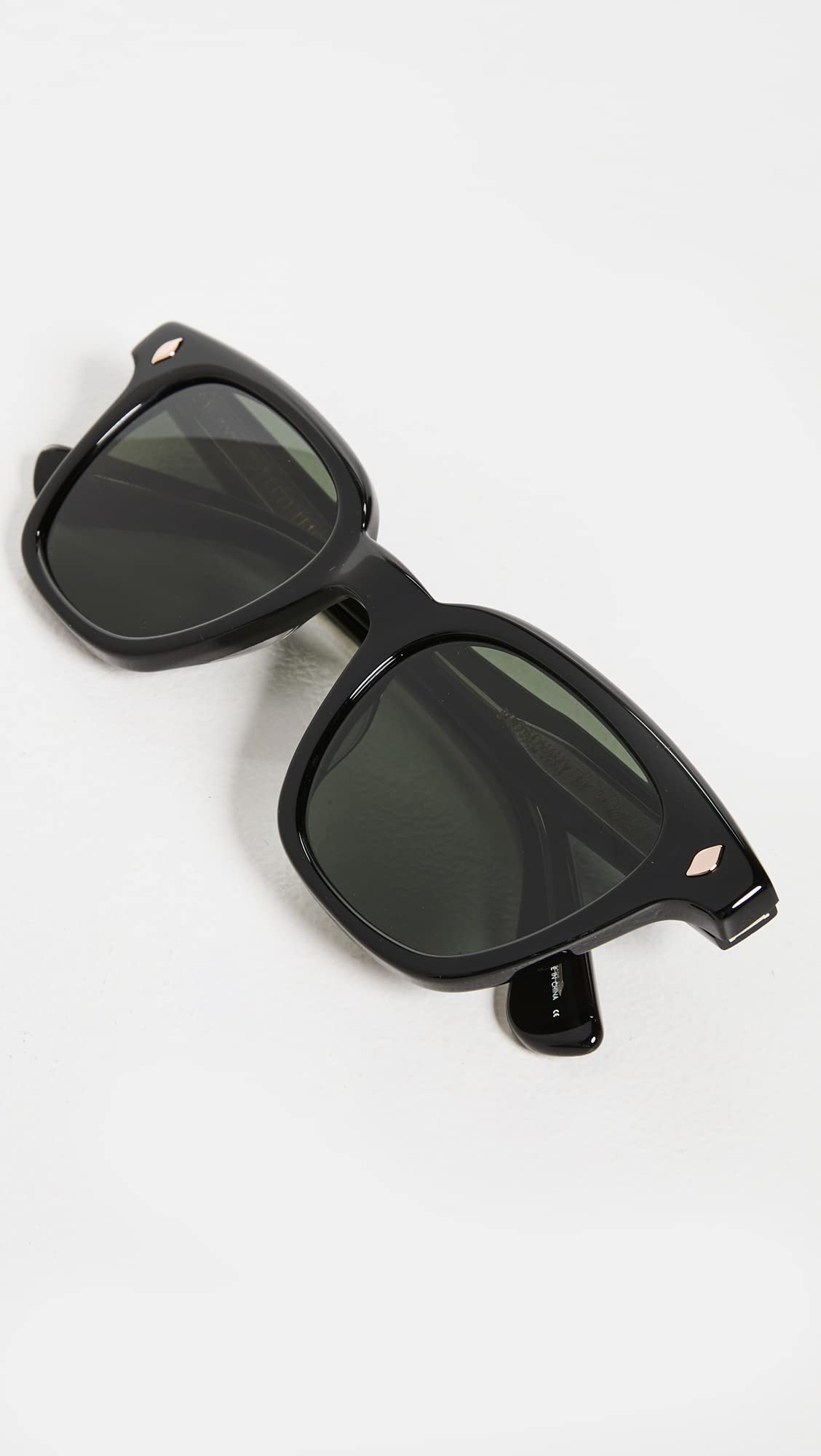 GARRETT LEIGHT Broadway Sunglasses, Black, One Size