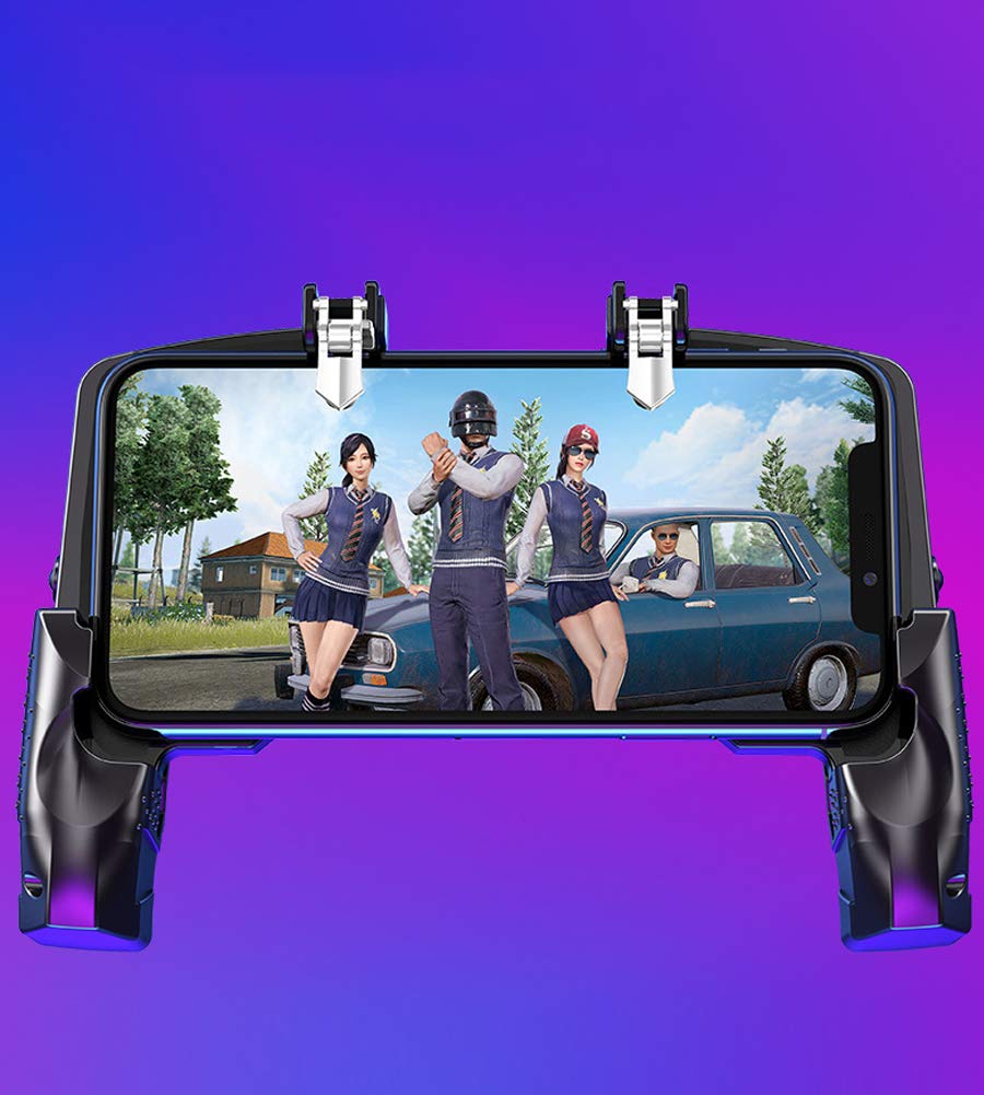 FSIGOM Mobile Controller,Aim Keys L1R1 and Gamepad Knives Out/Rules of Survival,Cellphone Game Trigger,Battle Royale Sensitive Shoot (Mobile Game Controller M)