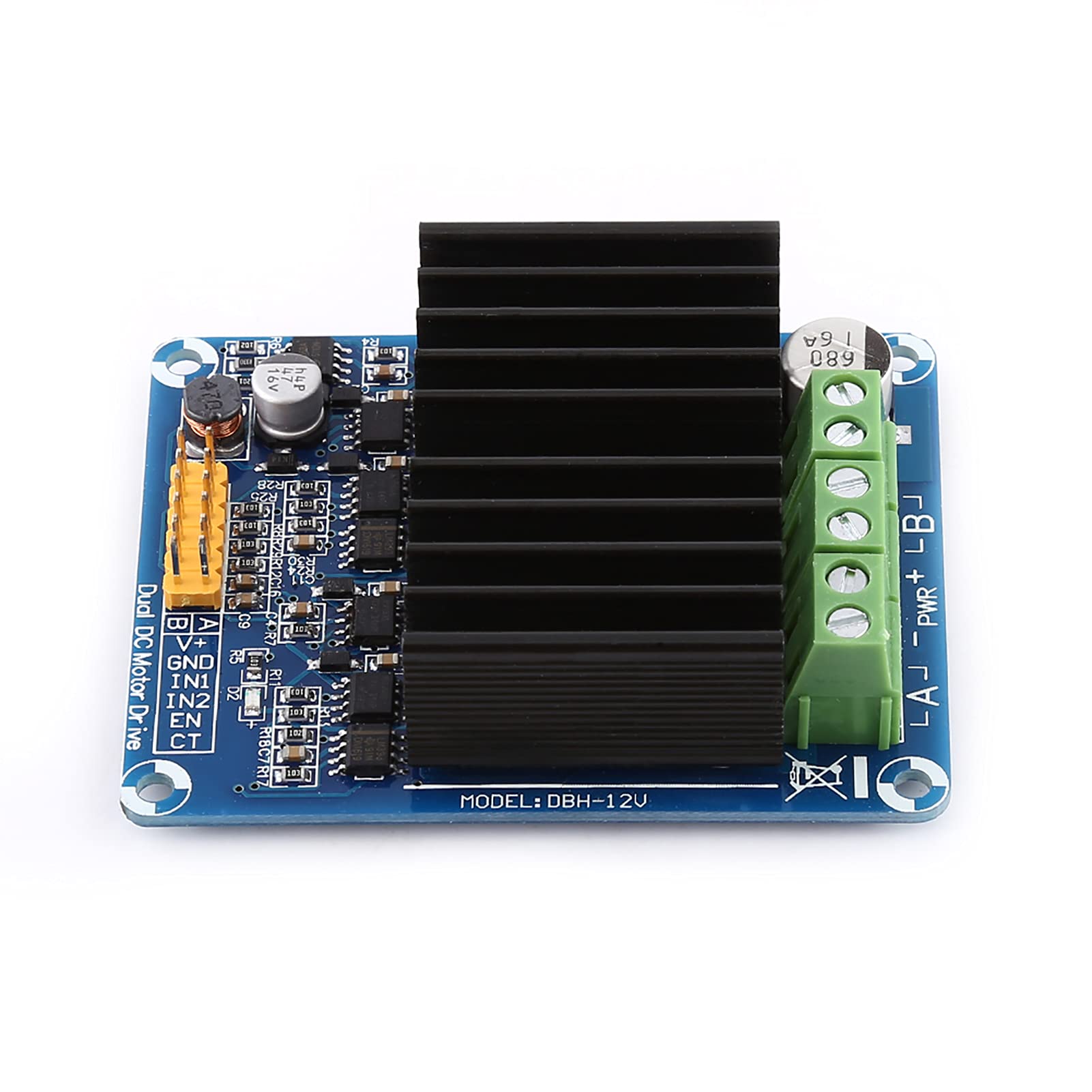 Motor Drive Controller, 1pc DC5-12V 0A-30A Dual Channel H Bridge Motor Driver Board Module for Arduino Smart Car Power