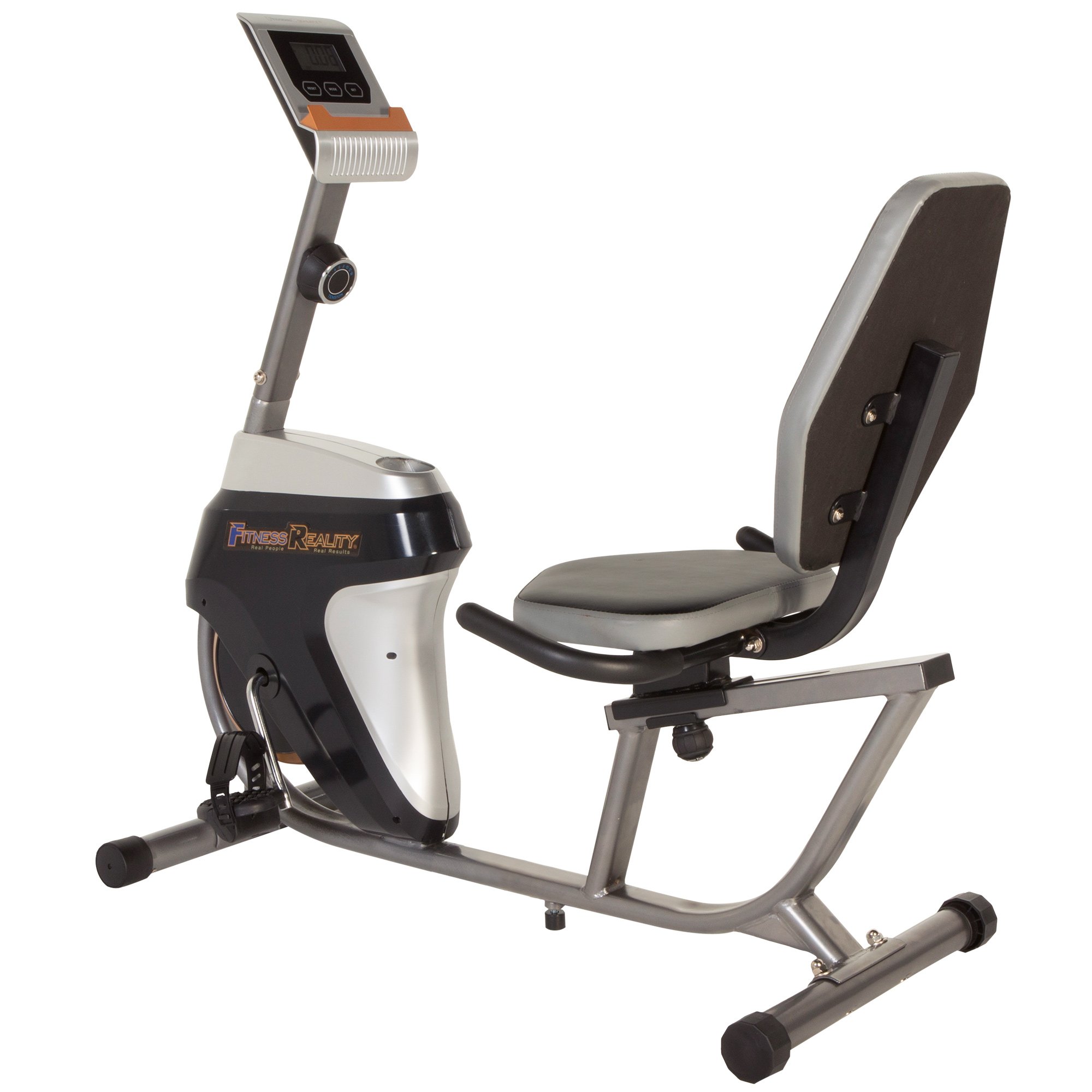 Fitness Reality R4000 Magnetic Tension Recumbent Bike with Workout Goal Setting Computer