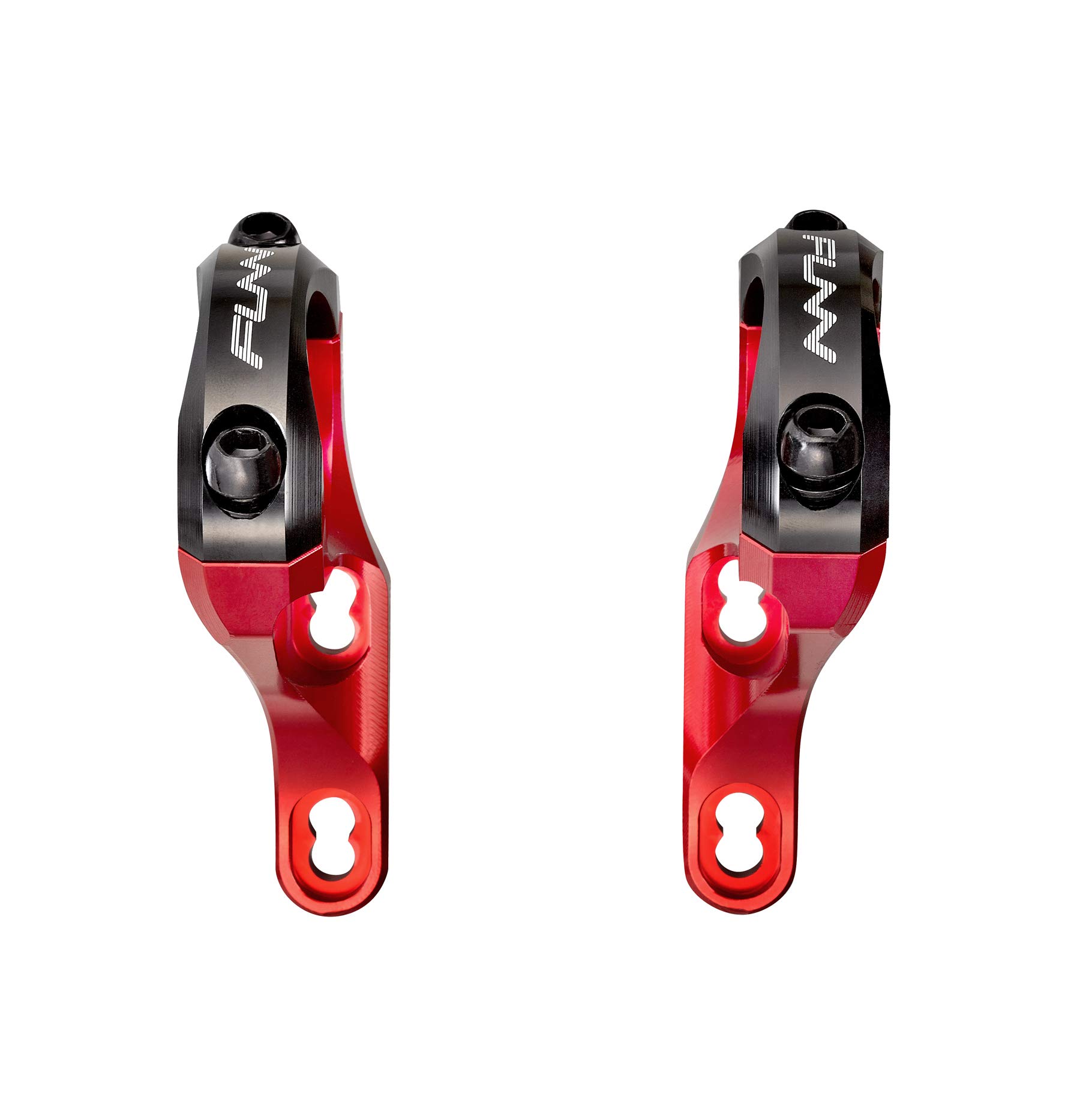 Funn RSX Mountain Bike Direct Mount Bike Stem with 35mm Bar Clamp, 2 Pieces Lightweight Split Design for Dual Crown Forks, Adjustable Extension 45-50mm with 30mm Rise (Black)