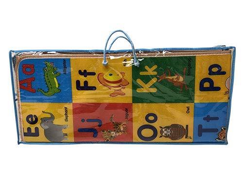 FUN n' SAFE (7120) Baby Play Mat, Abc's/123's & Animals, Reversible, Foldable, Foam Play Mats for Infants and Toddlers