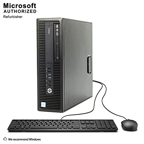 HP ProDesk 600 G2 Small Form Factor PC, Intel Core Quad i5 6500 up to 3.6 GHz, 16GB DDR4, 1TB SSD, WiFi, BT 4.0, VGA, DP, Win 10 Pro 64-Multi-Language Support English/Spanish/French(Renewed)