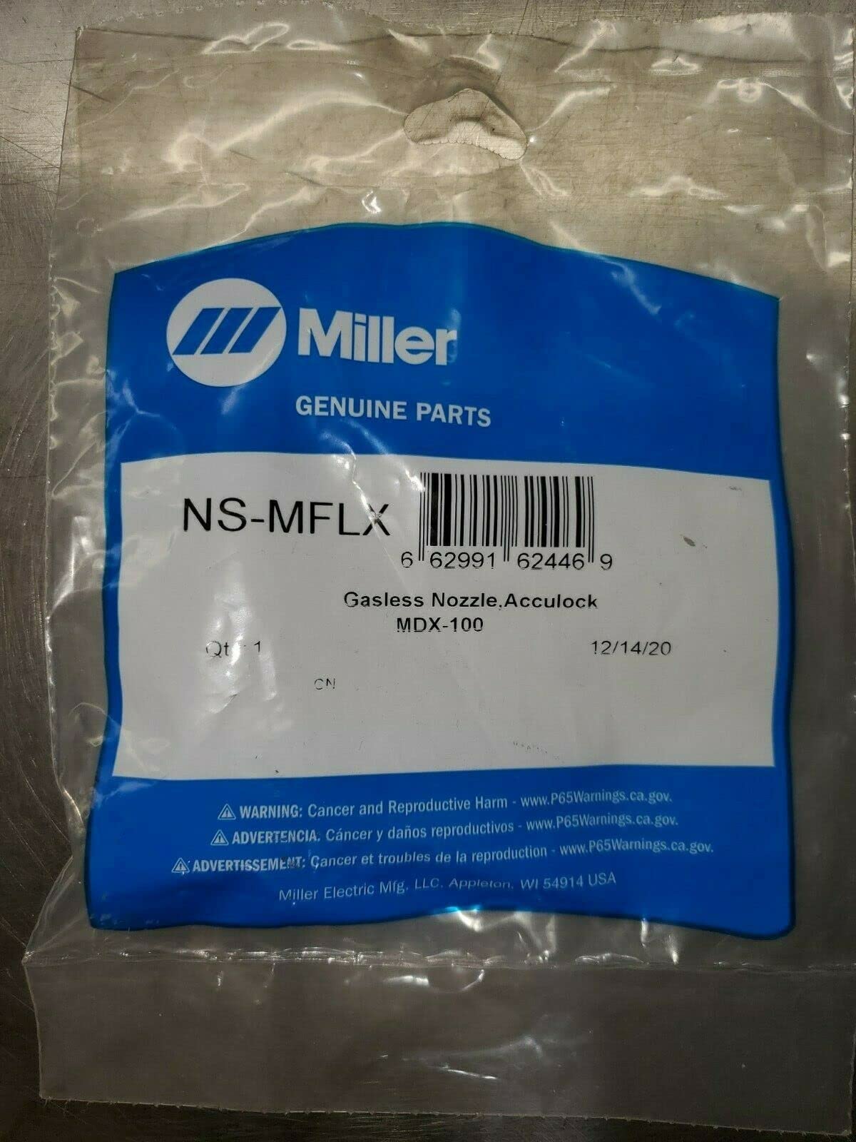 GSParts Miller NS-MFLX AccuLock MDX Thread-On Gasless Nozzle
