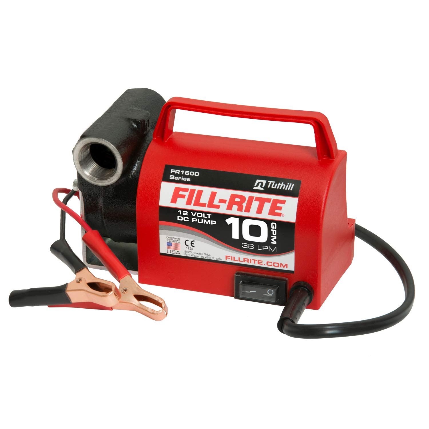 Fill-Rite FR1612 Portable Diesel Transfer Pump (Pump Only w/Power Cable & Clips)