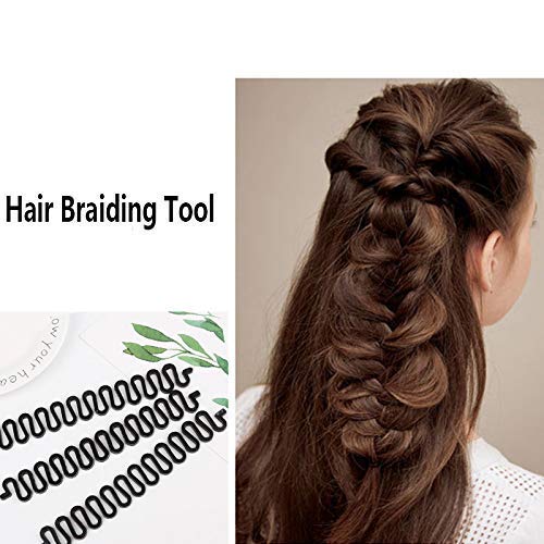 Hair Braiding Tool, DIY Hair Styling Tool Kit Updo Ponytail Maker Accessories Topsy Hair Braid Kit(23P)