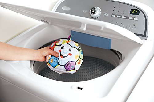 Fisher-Price Baby Learning Toy Laugh & Learn Singin’ Soccer Ball Musical Plush with Sounds & Phrases for Infants Ages 6+ Months