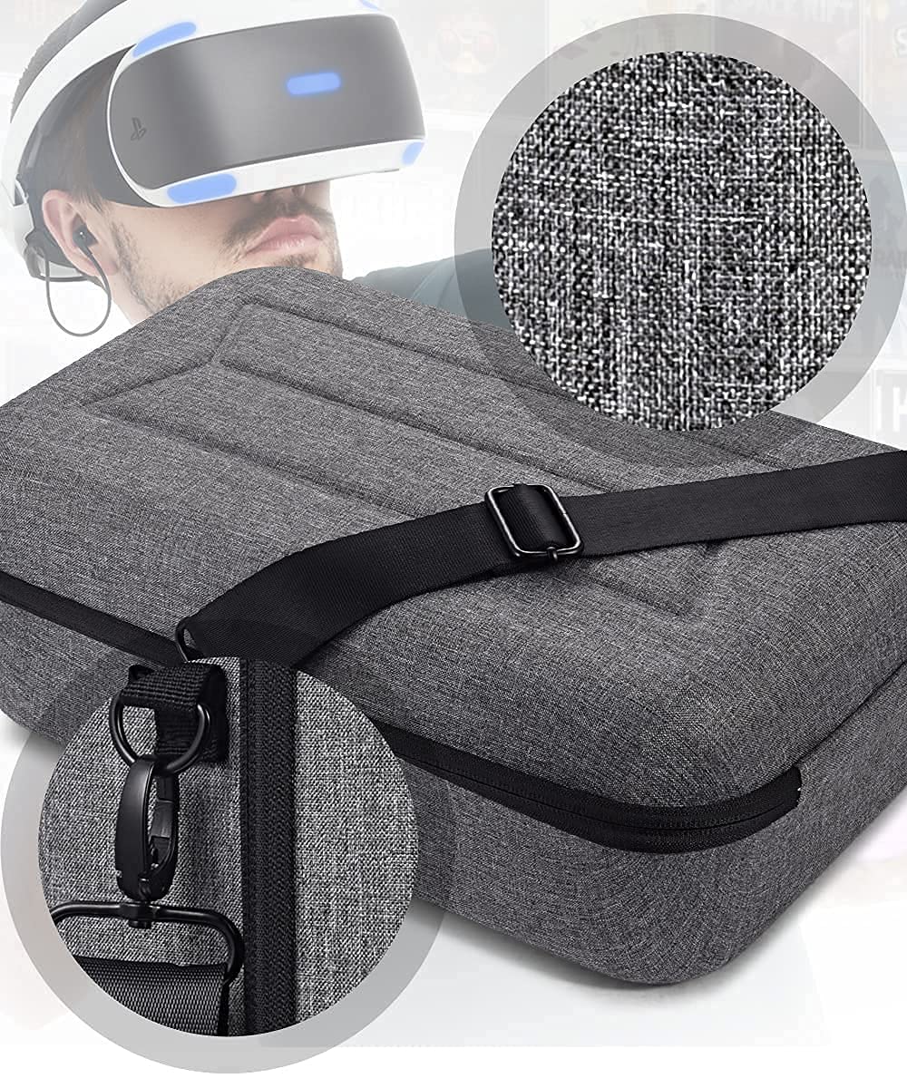 For Oculus Quest 2 Case, IALEGANT For Oculus Quest 2 Carrying Case,For Oculus Quest 2 Accessories Bundle Can Anti-vibration for Oculus Quest 2 VR Gaming Headsets and Controllers Accessories(Gray)