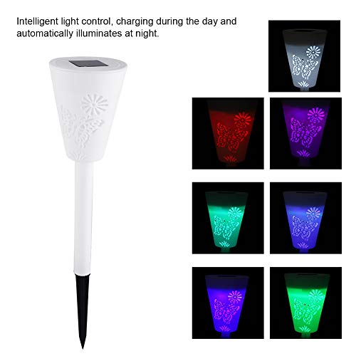 Garden Lamp, Solar Powered Garden Ground Light LED Lawn Lamp for Outdoor Yard Patio for Home Garden Lawn Decor