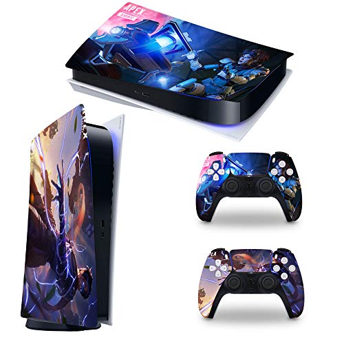 Game Gun FPS PS5 Standard Edition Whole Body Vinyl Skin Sticker Decal Cover for PlayStation 5 System Console and Controllers