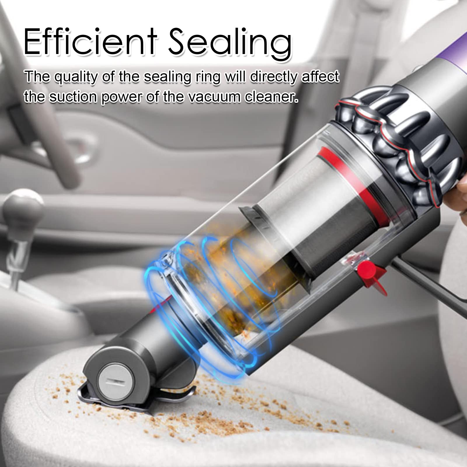 Garbage fighter Dust Bin Top Replacement for V11 V15 SV14 SV15 SV22 Vacuum Cleaner Parts Dust Bin Sealing Rings Fixed Repair Accessories