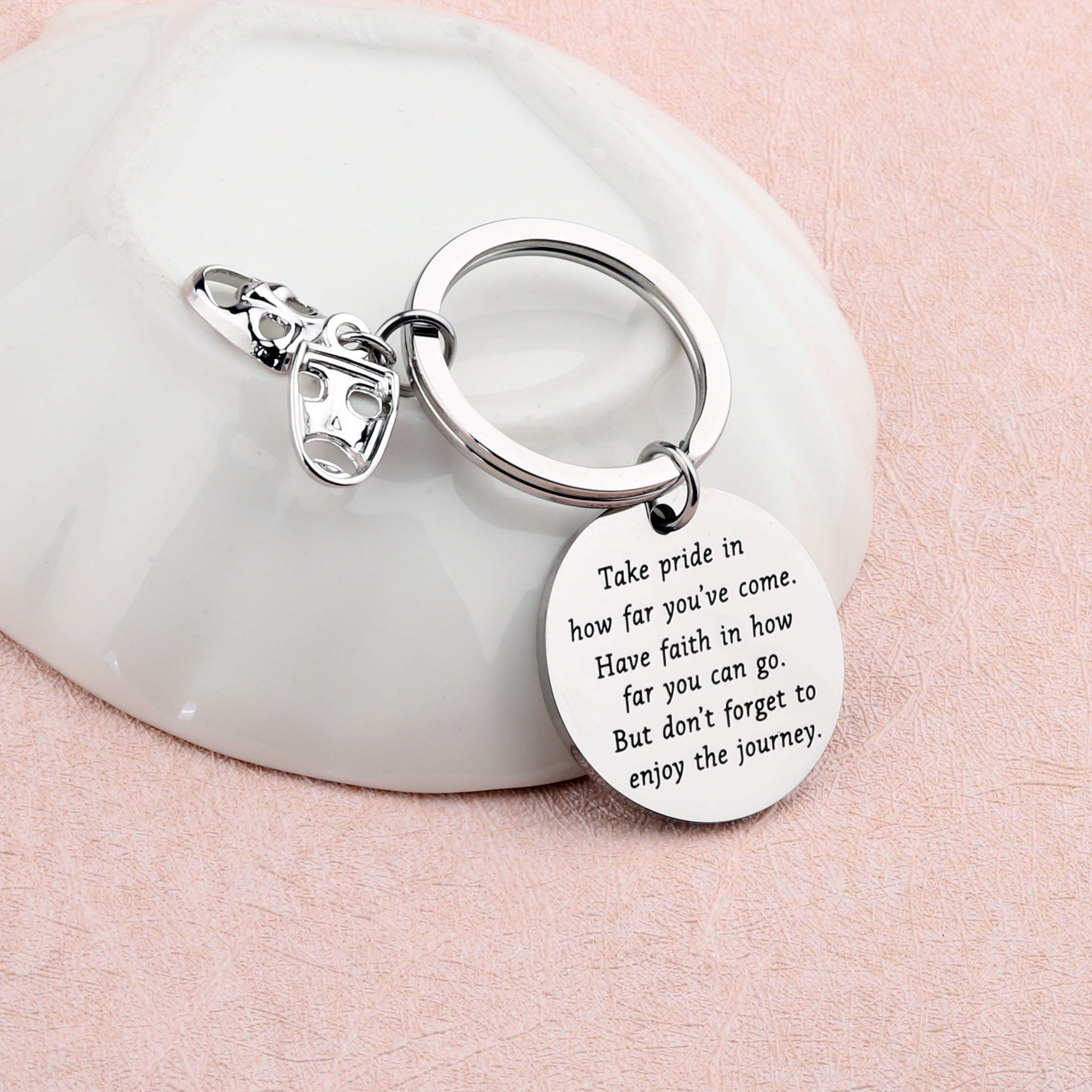FUSTMW Drama Keychain Theater Gift Comedy Tragedy Masks Keychain Drama Graduation Gifts for Drama Students Actor Actress Gift