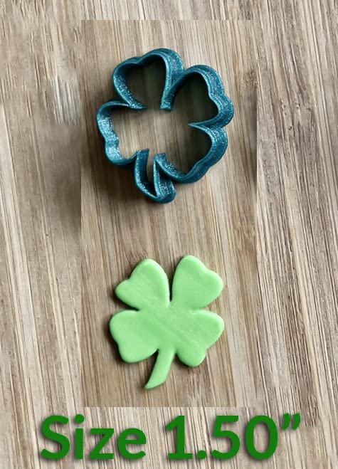 Four Leaf Clover set of 6 Shapes Clay Cutters St. Patrick's Day/Jewelry Tools/Earring Making/Polymer Clay Tools/USA/Necklace Making