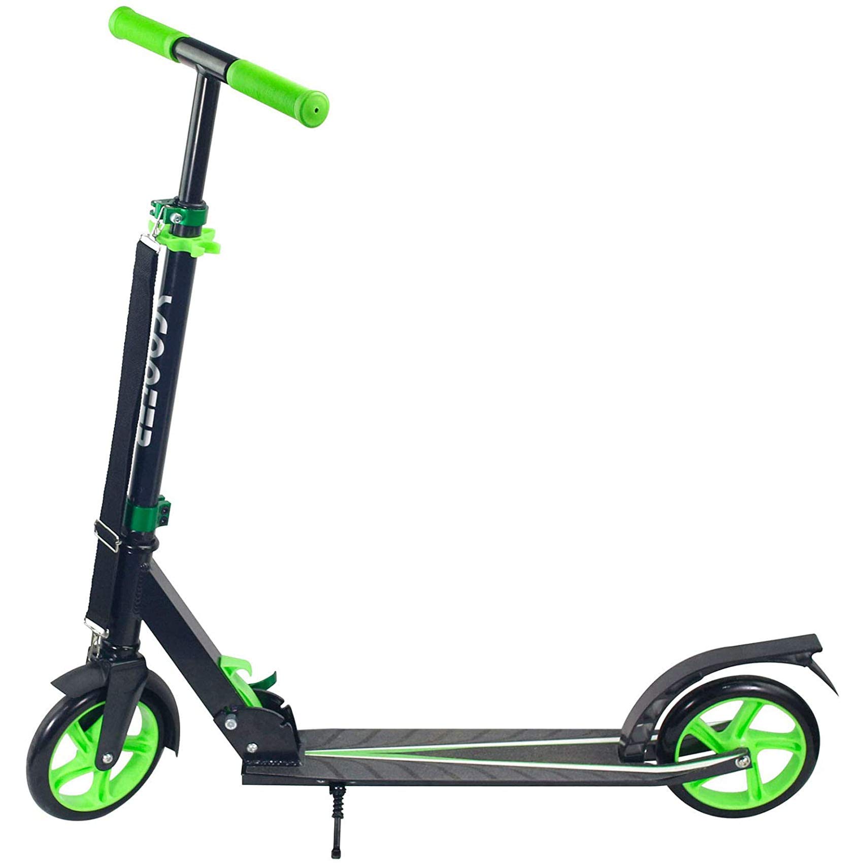 Geelife Scooters 2 Wheel Folding Kick Scooter for Adults Teens Youths Boys Girls (Green)