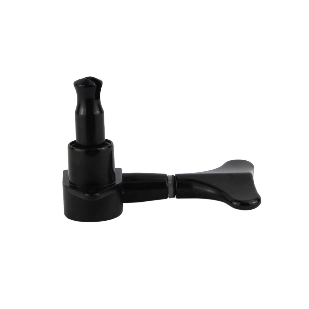 FLEOR Black 2+2 Sealed Bass Tuners Tuning Pegs Keys 2R2L Machine Heads for 4 String Bass Guitar Replacement