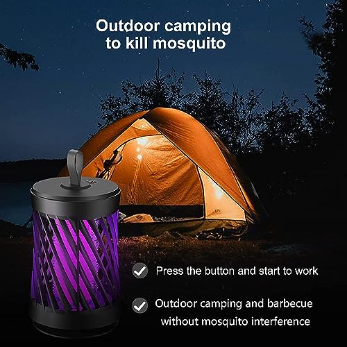 Heating Master Bug Zapper, Electric Mosquito & Fly Zappers/Killer - Insect Attractant Trap Powerful Bug Zapper Light, Hangable Mosquito Lamp for Home, Indoor, Outdoor, Patio (Black)