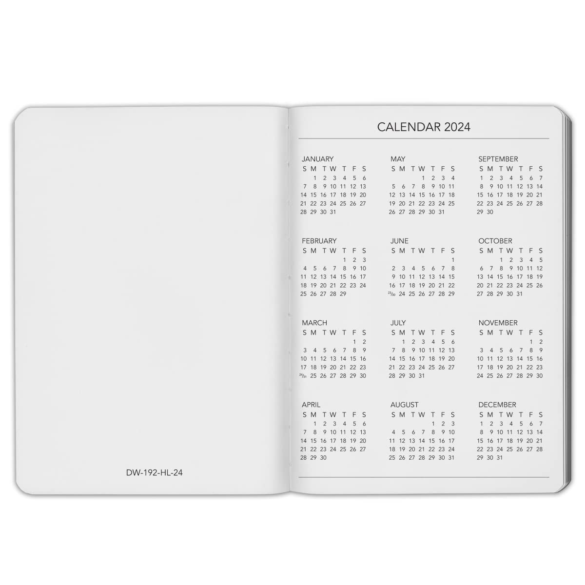 Harbor Desk Weekly Planner 2024 - Metallic Rose Gold - 8x5.5"