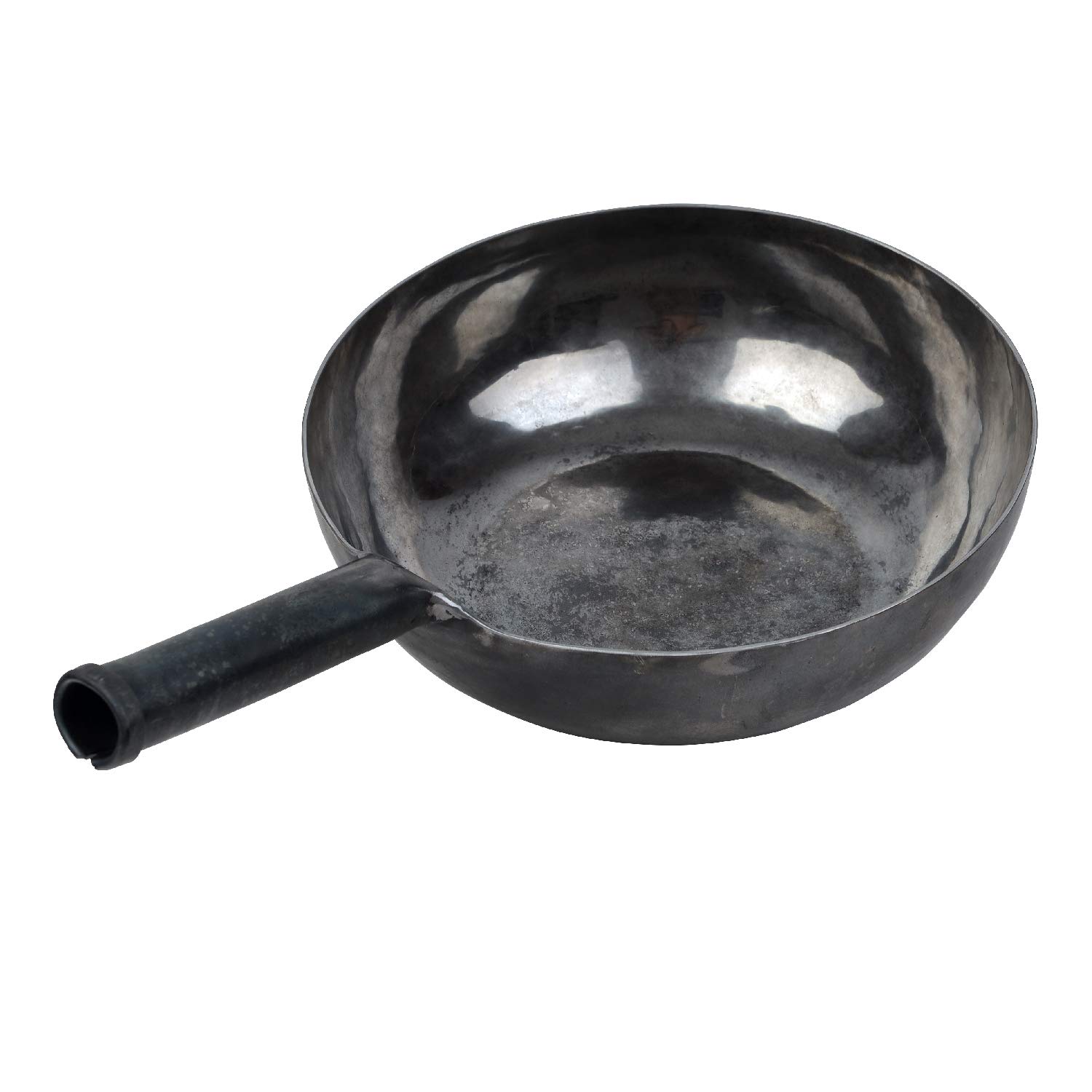 臻三环 ZhenSanHuan Chinese HandHammered Iron Woks and Stir Fry Pans, Non-stick, No Coating, Induction Suitable, 章丘铁锅,舌尖上的中国,A bite of China (30CM)