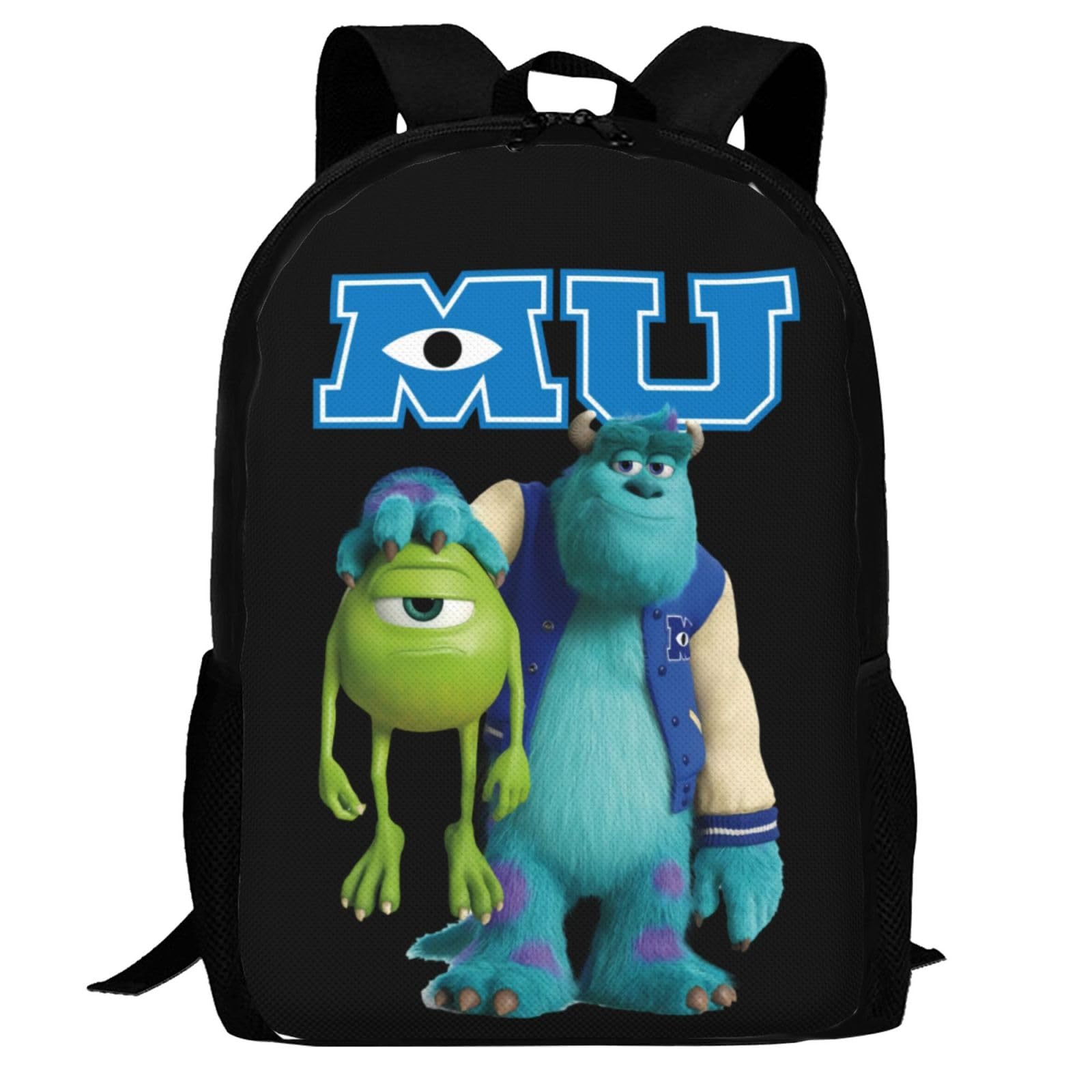 GLGFAS Monsters Anime Inc Backpack Large Capacity Leisure Travel Backpack Book Bag Outgoing Daypack 12.5x5.5x16.5 inch