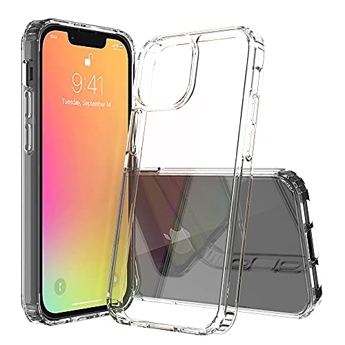 Puxicu Clear Cover for iPhone 13 Mini Case, iPhone 13 Mini 5.4 inch Case, Minimalist Acrylic Phone Case, Transparent, Lightweight