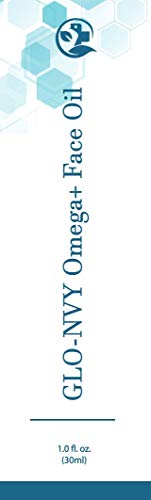 GLO-NVY Omega+ All natural Face Oil with Bulgarian Rose, Raspberry, Milk Thistle, Sacha Inchi, and Meadowfoam Oils - Natural anti-aging blend - 30 ml