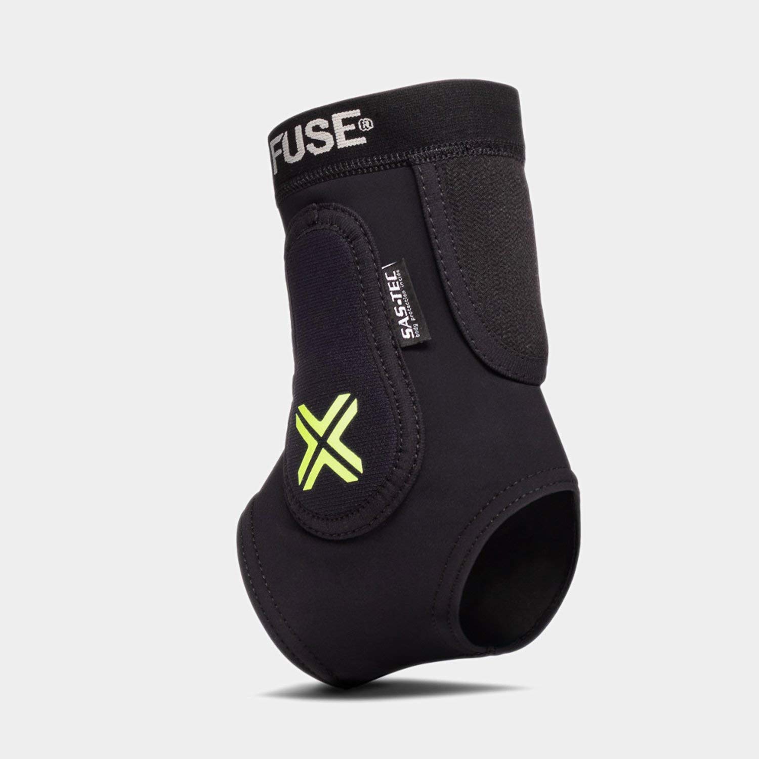 Fuse Protection Omega Ankle Protector - Black/Neon Yellow, Medium/Large
