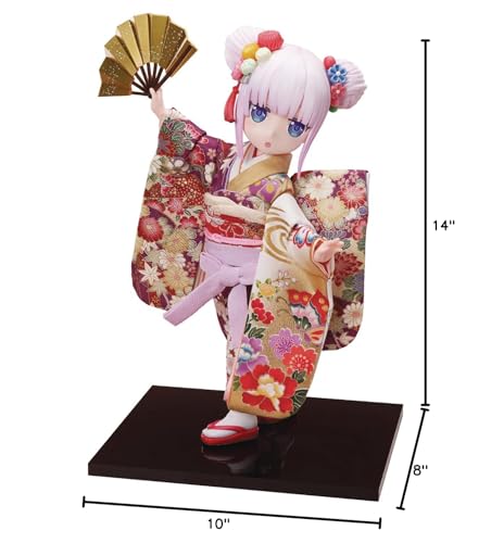 Furyu Miss Kobayashi's Dragon Maid: Kanna (Japanese Doll Ver.) 1:4 Scale PVC Figure,Multicolor