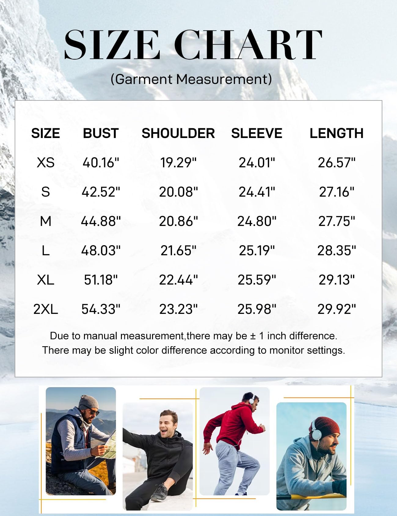Flygo Men's Casual Fleece Sherpa Lined Hoodie Winter Warm Pullover Hooded Sweatshirt(Black-XL)