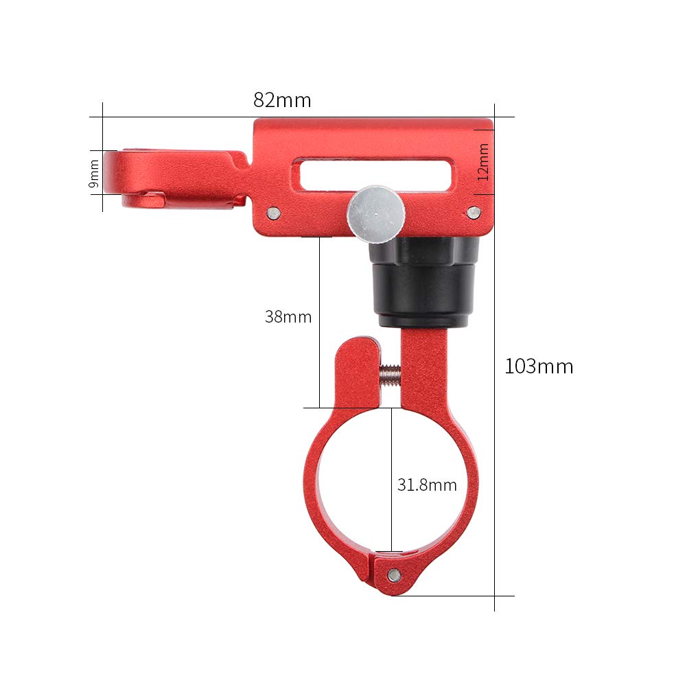 GUB P30 Aluminum Bike Phone Holder for 3.5" to 7.5" Device Bicycle Phone Stand Scooter Moto Mount Support Handlebar Clips (Red)