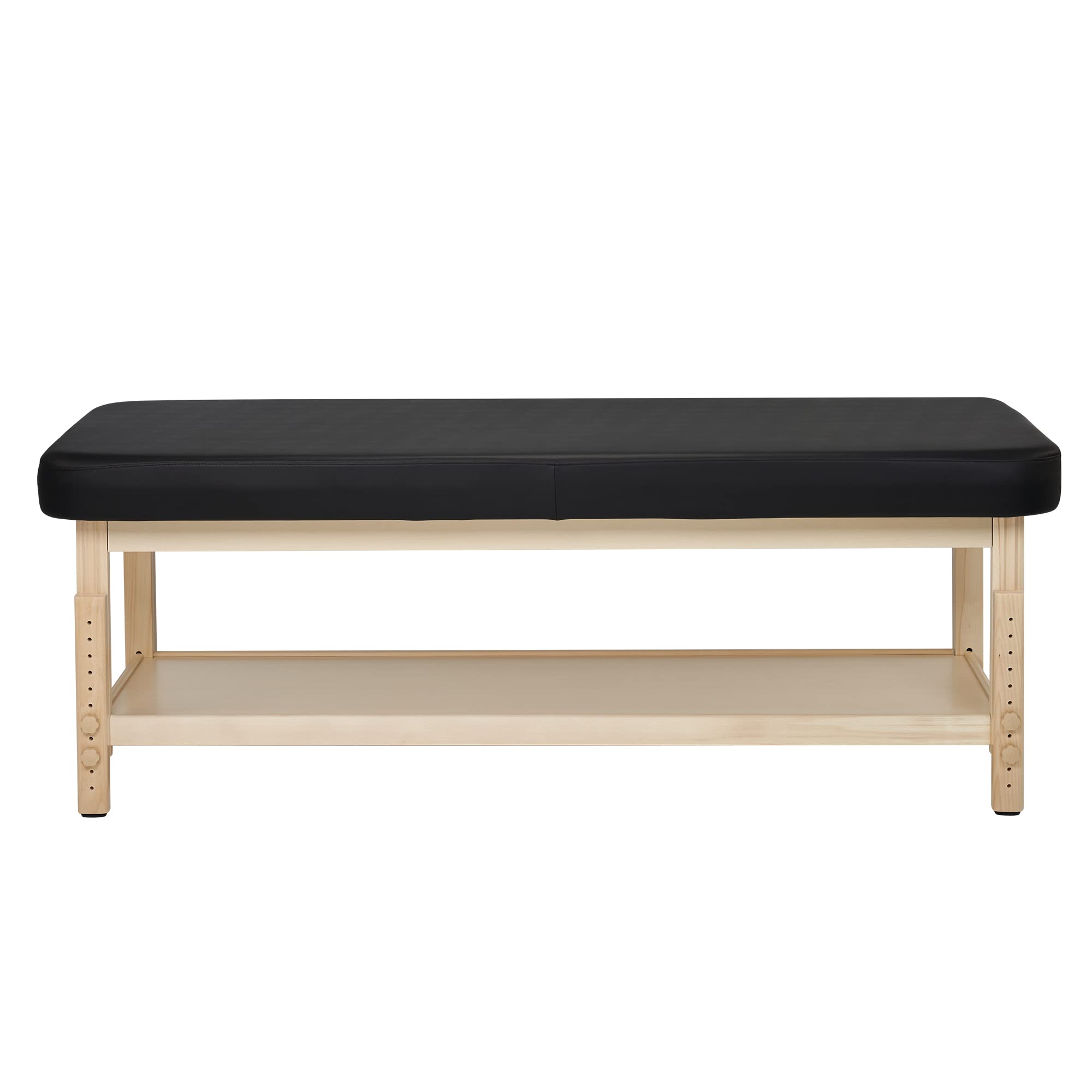 Mt Massage Harvey Comfort Stationary Massage Table Package Spa Salon Beauty Bed Massage Bed Beauty Table Spa Salon Tattoo Physical Therapy Wide Massage Table (Black with Ambient Light)