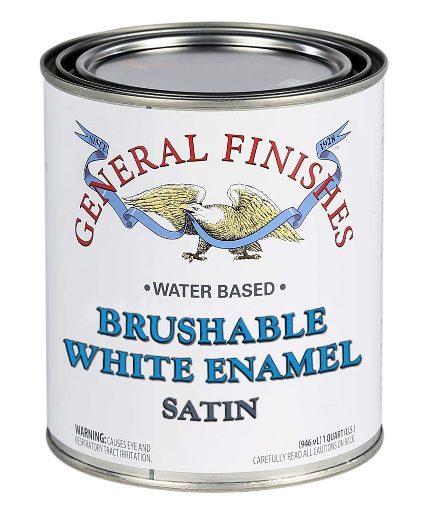 General Finishes Brushable White Enamel, 1 Quart, Satin