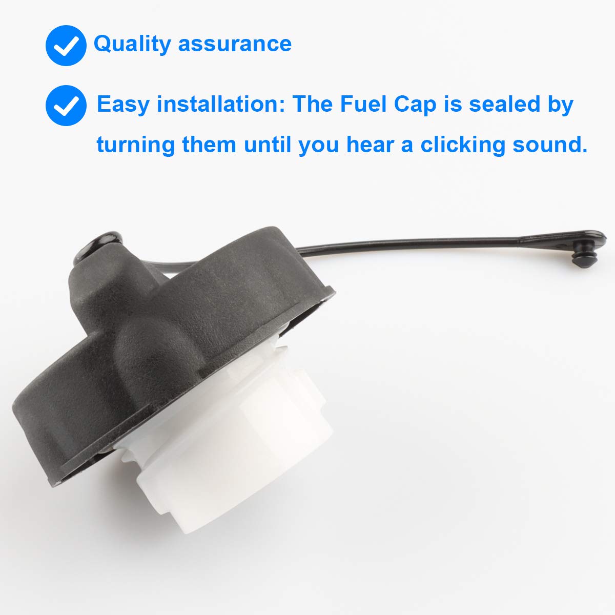 Gas Cap, Fuel Cap Replace 52124512AA, 52030433AB Compatible with Chrysler Dodge Jeep - Pacifica Town and Country, Caravan Durango Grand Caravan Nitro, Commander Grand Cherokee Liberty, More